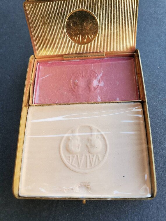 Vintage Valaze Art DECO Powder Compact Gold-Filled Bl… - Gem