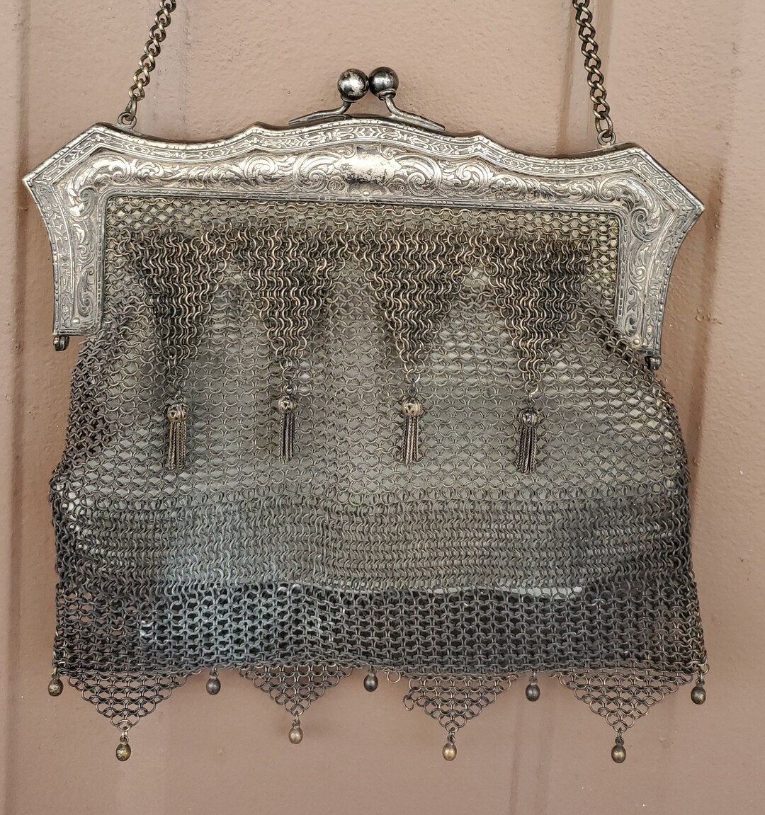 Antique German Silver Purse - Etsy