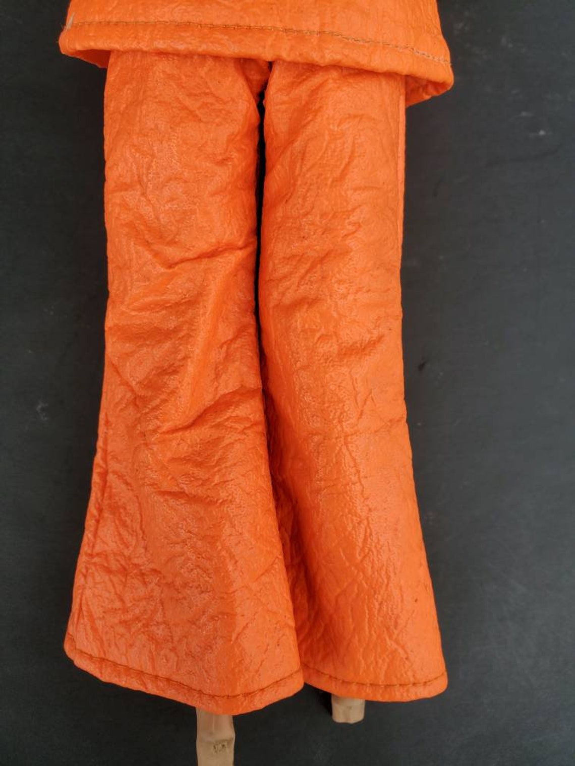 Rare Vintage Barbie Doll Clothes Orange Faux Leather Outfit - Etsy