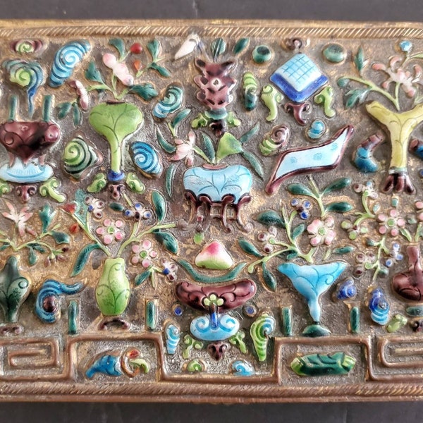 Chinese Enamel Box - Etsy