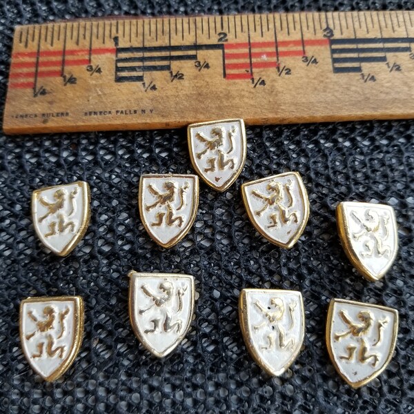 Brass Crest Buttons - Etsy