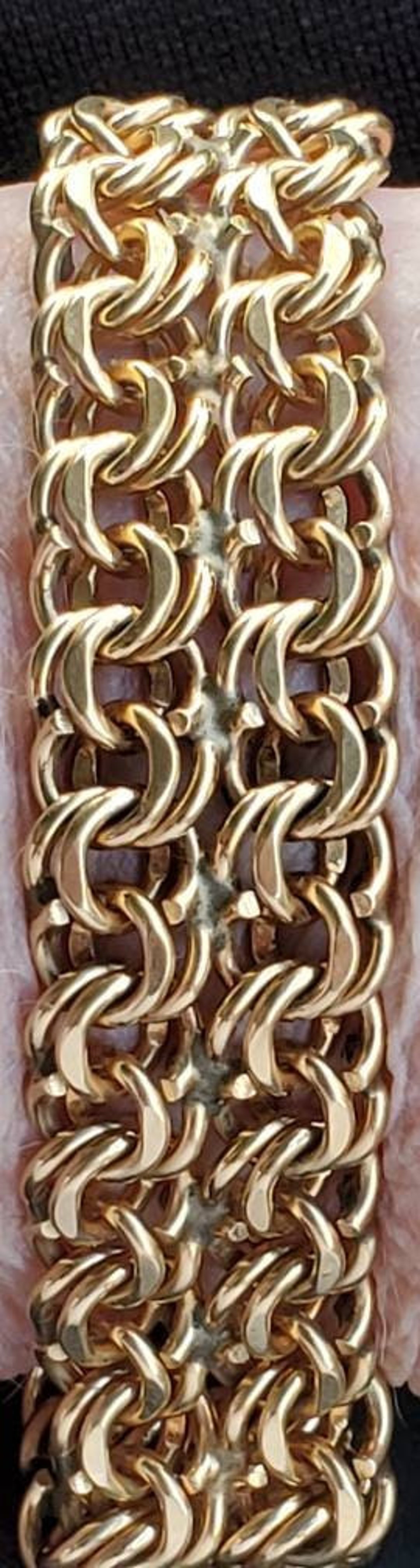 Very Heavy Vintage 14k Gold Charm Bracelet 73.0 G - Etsy