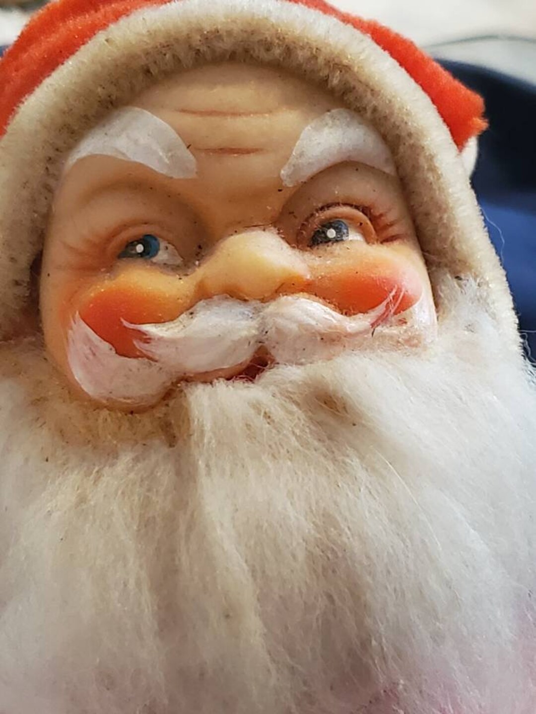 Vintage Christmas Glass Santa Claus Music Box Jingle Bells - Etsy