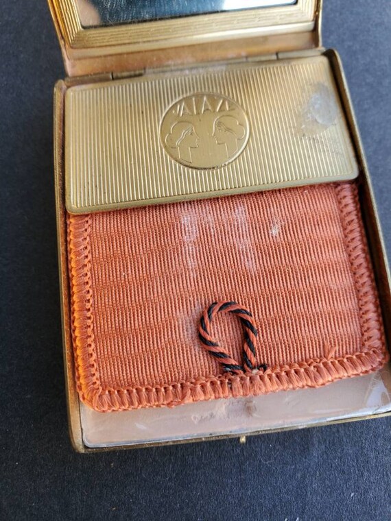 Vintage Valaze Art DECO Powder Compact Gold-Filled Bl… - Gem