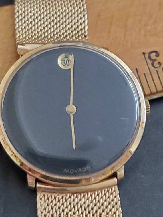 Vintage Movado Watch 1970s Case 20 Microns 18K Gold P… - Gem