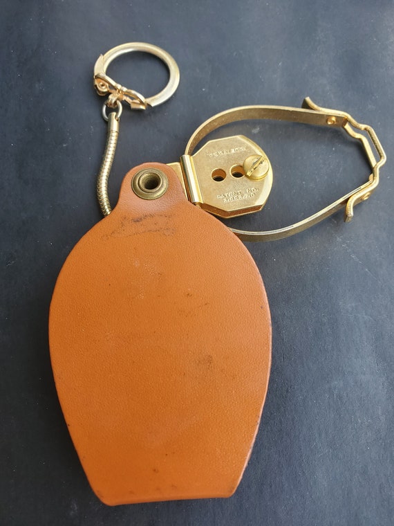 Leather vintage key chain - Gem