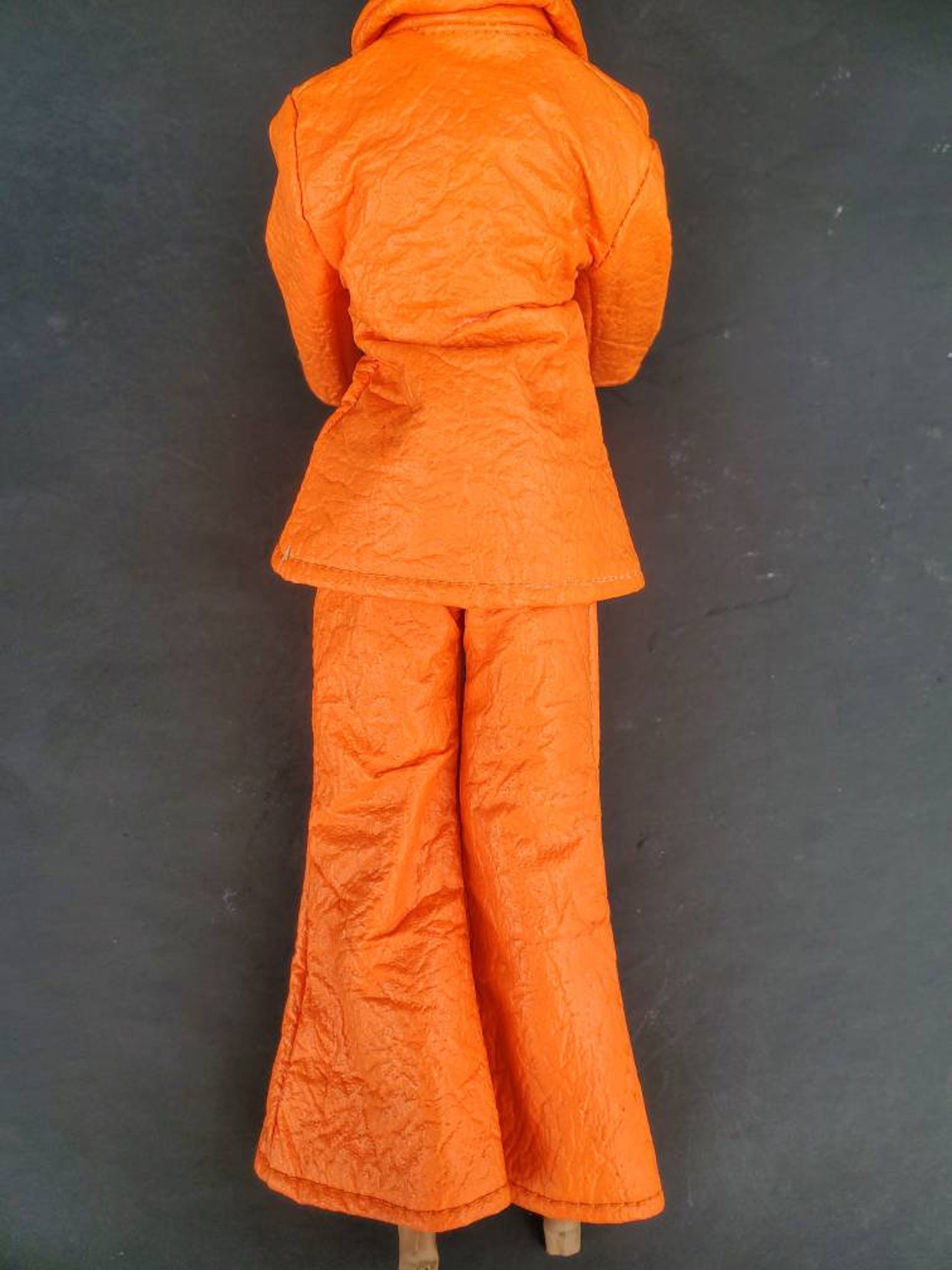 Rare Vintage Barbie Doll Clothes Orange Faux Leather Outfit - Etsy