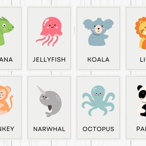 Printable Alphabet Animal Flashcards A to Z | Fun and Enjoyable ...