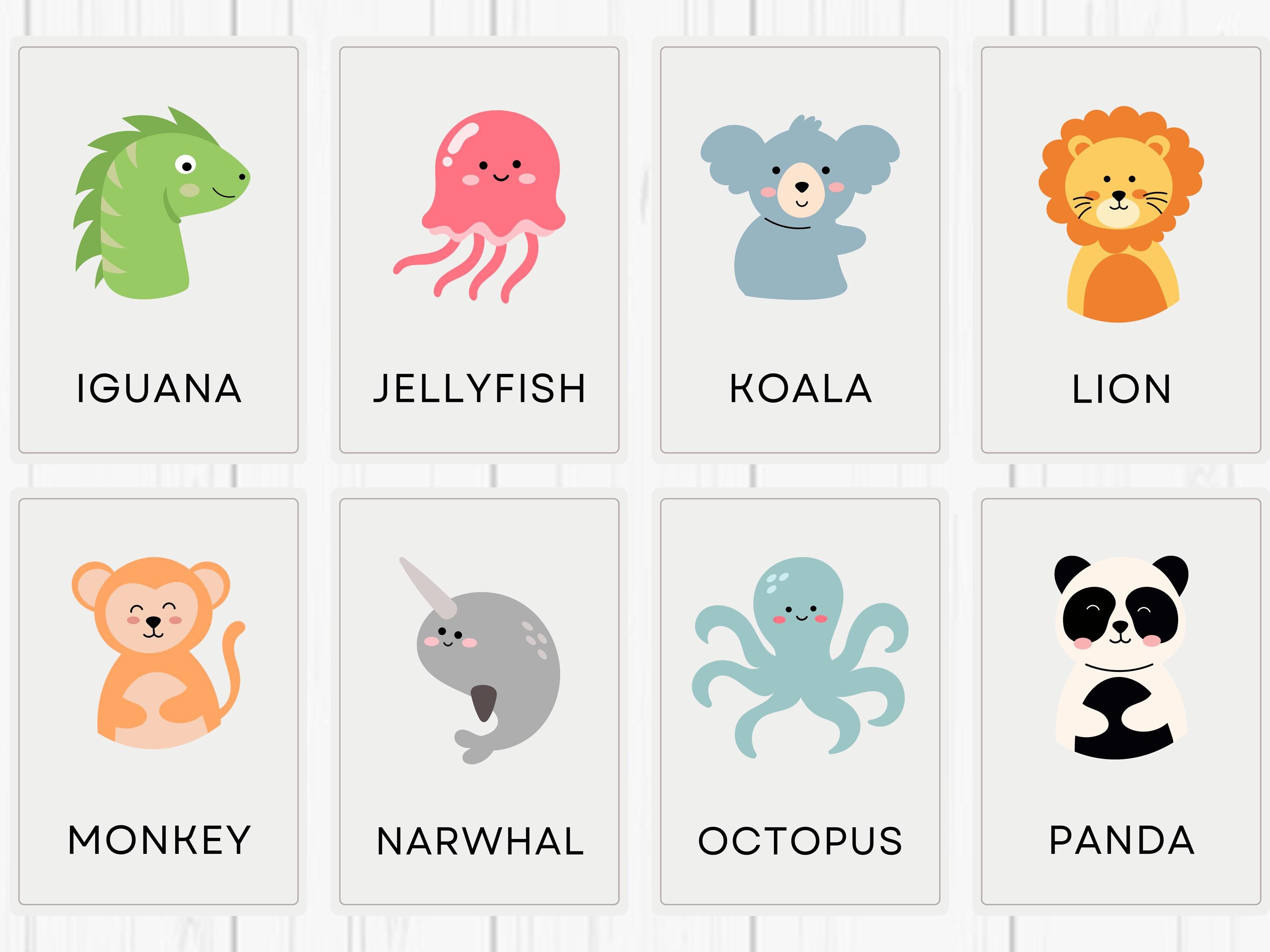 Printable Alphabet Animal Flashcards A to Z | Fun and Enjoyable ...