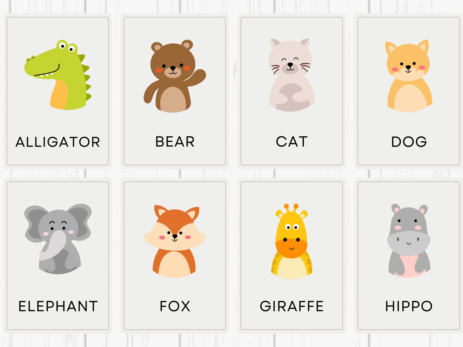 Printable Alphabet Animal Flashcards A to Z | Fun and Enjoyable ...