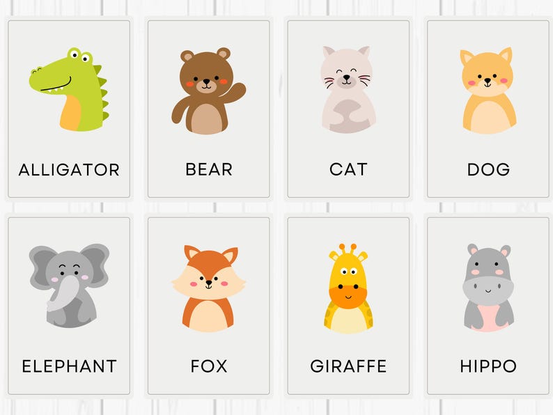 Printable Alphabet Animal Flashcards A to Z | Fun and Enjoyable ...