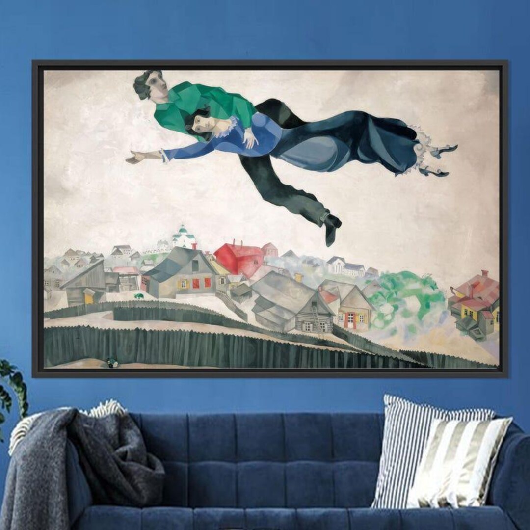 Large Wall Art, Marc Chagall up Town Art, Marc Chagall Art ...