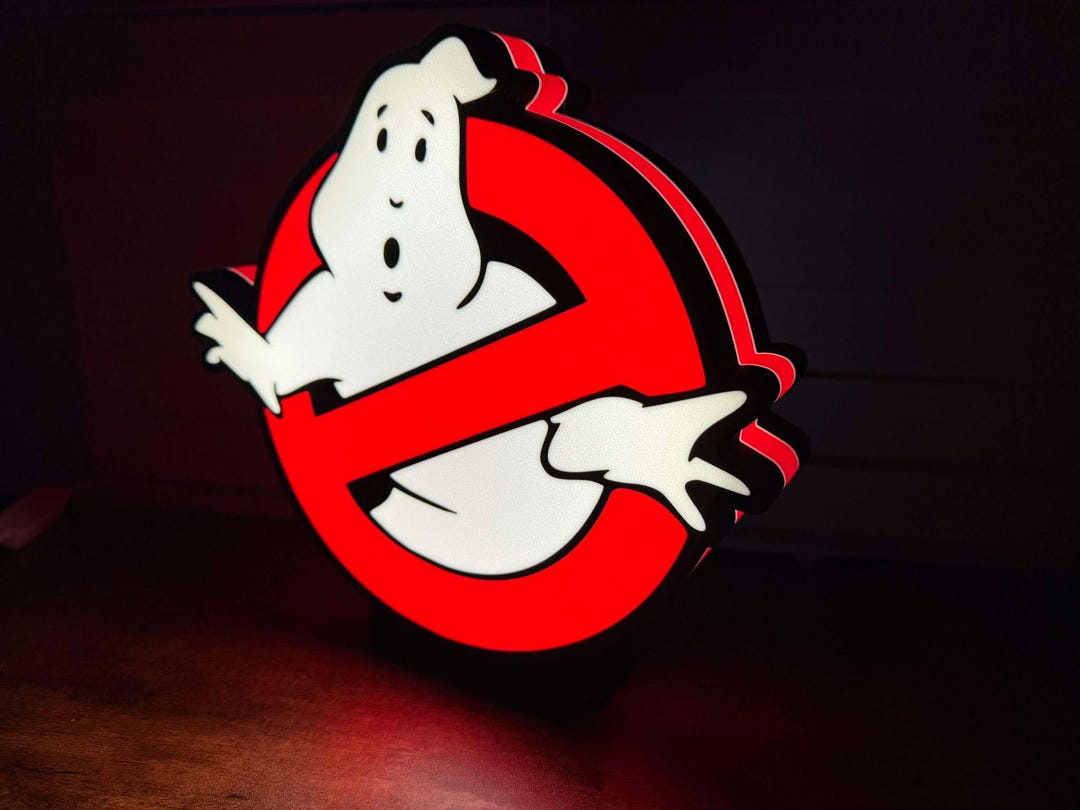 Ghostbusters Lit Sign | LED | Free Shipping | Wall Decor | Gift for Him ...