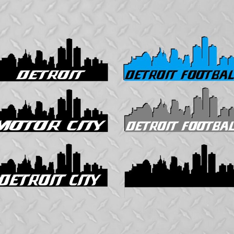 Detroit Skyline Svg - Etsy