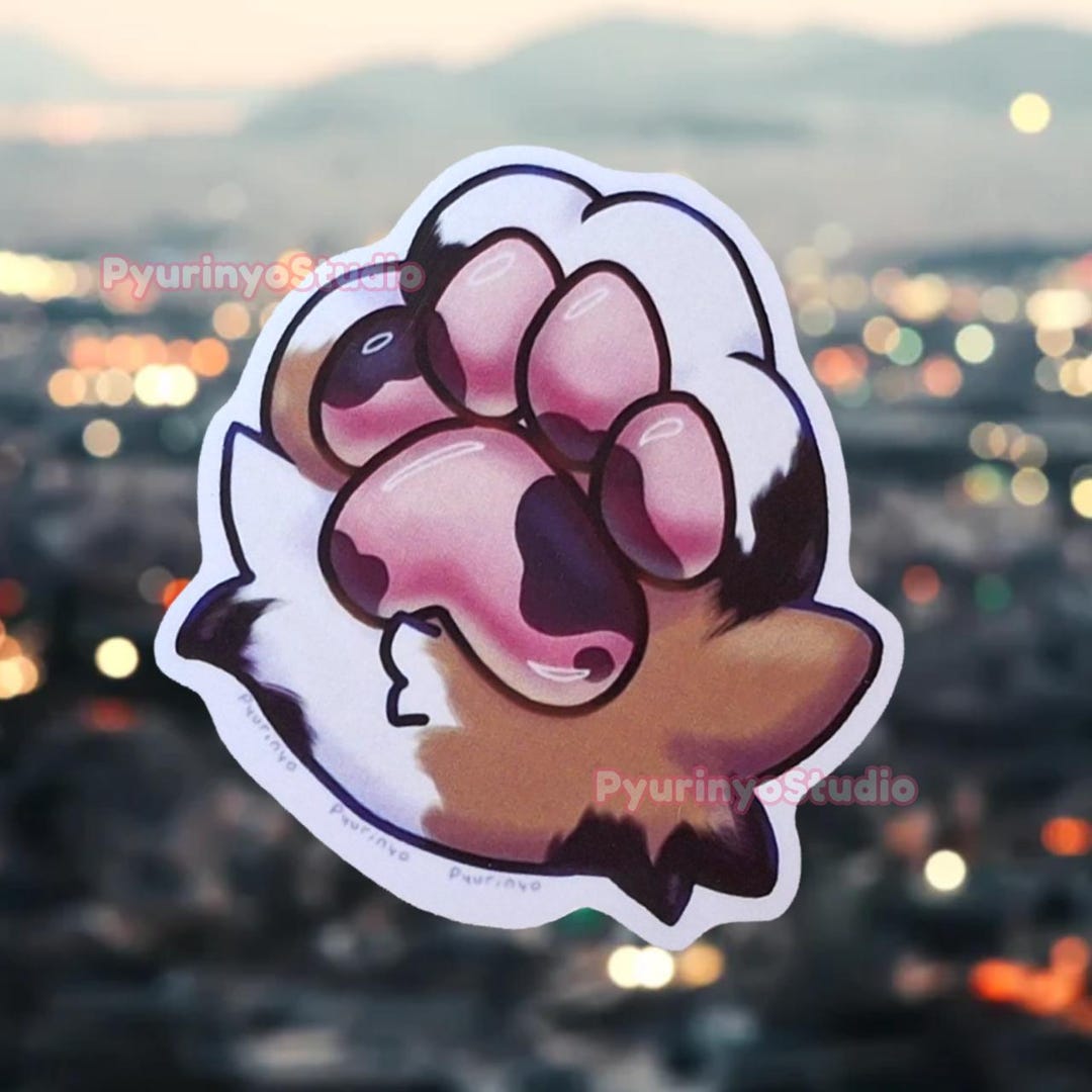 Paw Stickers - Waterproof, 2.3inx23in / Cute, Furry, Animal Lover, Cat ...