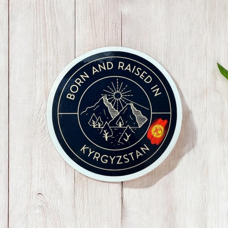 Kyrgyzstan Flag Sticker - Etsy