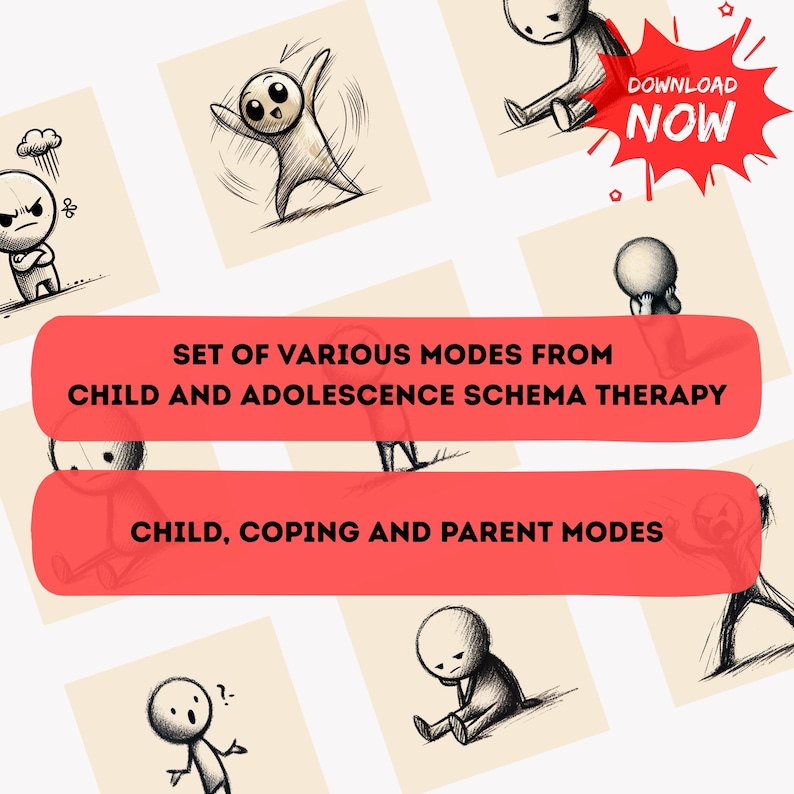 Emotion Cards, Schema Therapy Flashcards (printable Cards) - Etsy