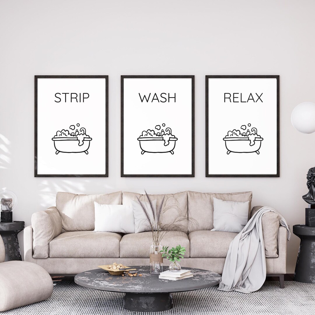 Bathroom, Writing, Picture, - Etsy