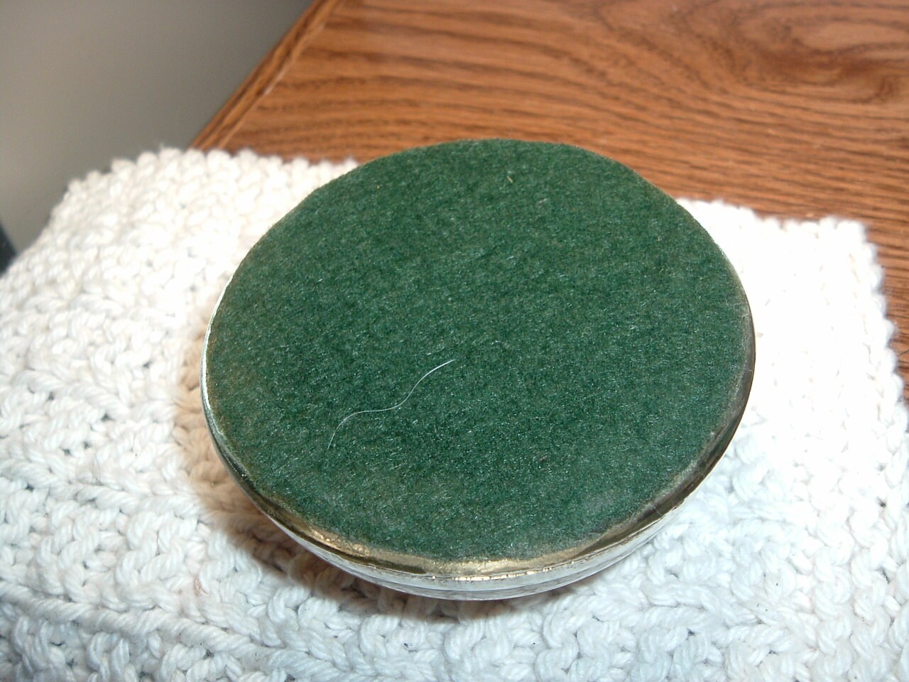 Vintage Glass Paperweight Showing Fabric Design - Etsy