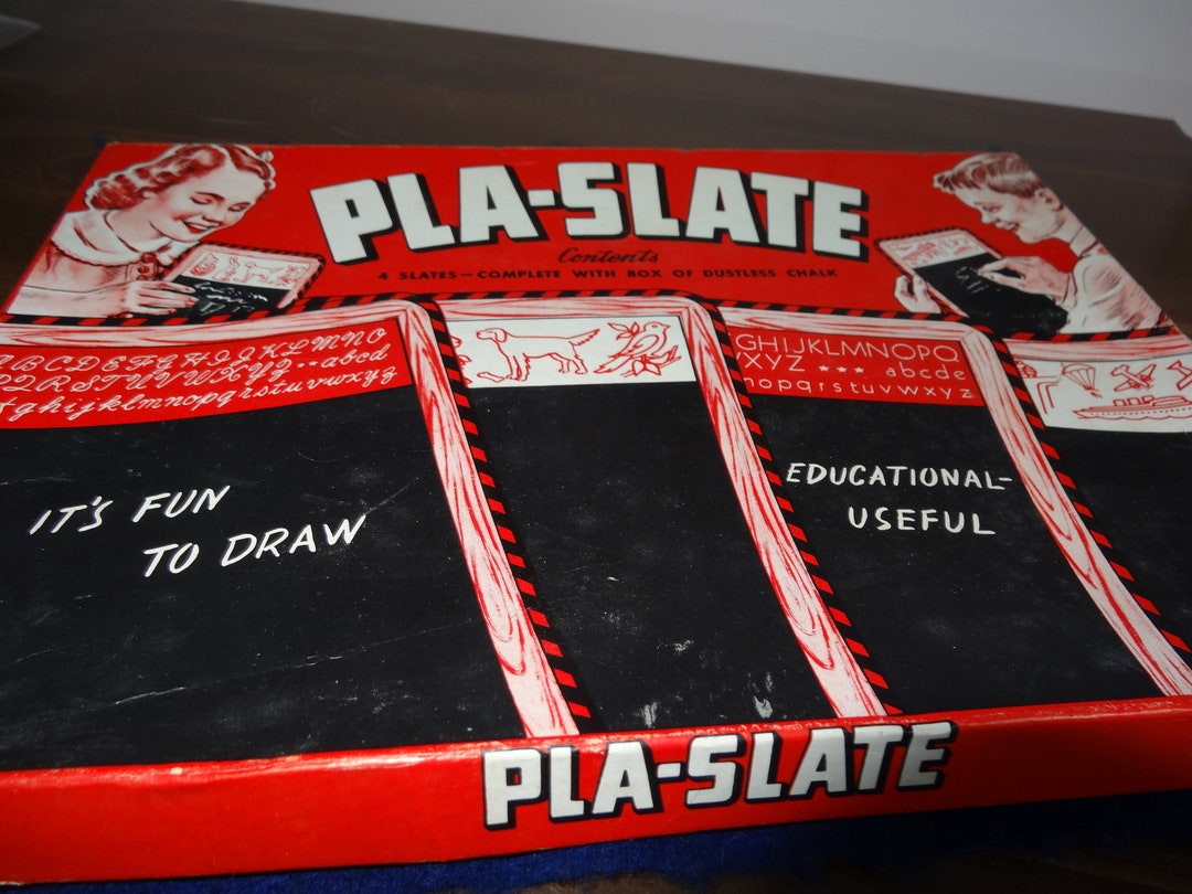 Vintage Pla-slate No. 2200 Draw/ Educational 1943 - Etsy