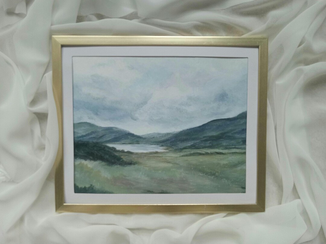 Misty Mountain Landscape - Etsy