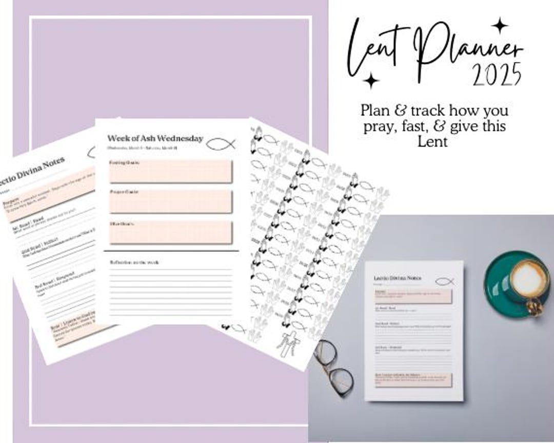 Lent 2025 Catholic Tracker - Etsy