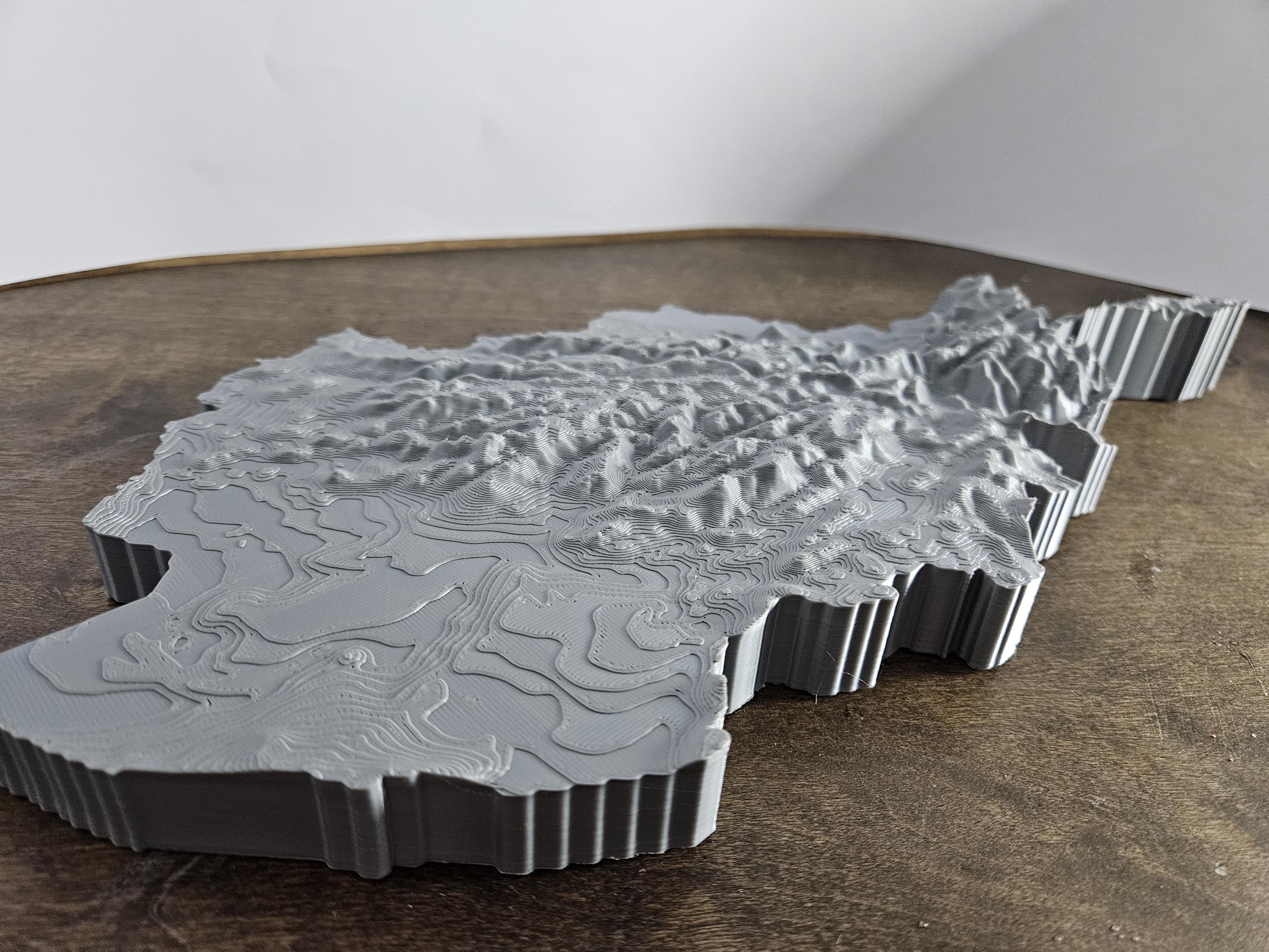 Topographical Map of Afghanistan STL File - Etsy