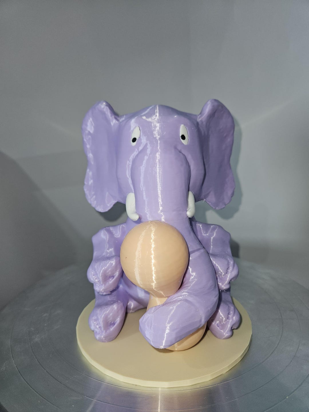 Elephant With Peanut STL and 3MF File - Etsy