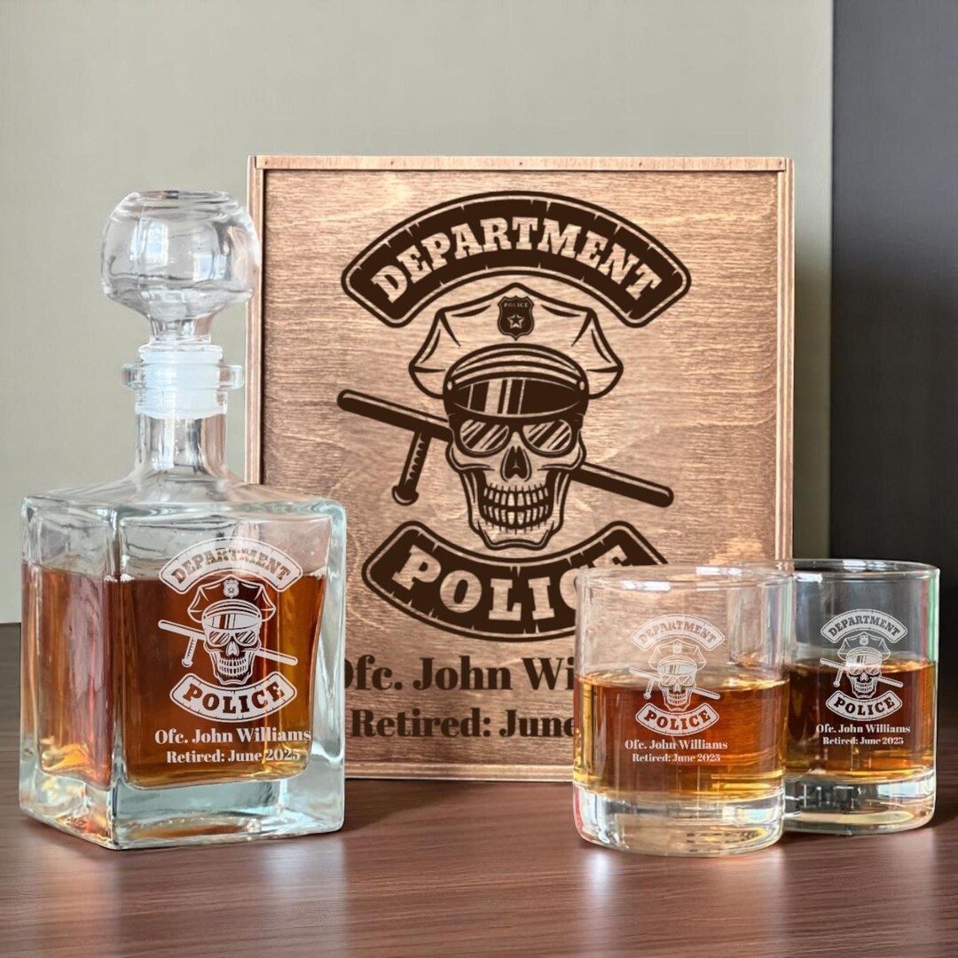 Police Officer Gift, Police Gift, Police Sergeant Gift, Whiskey ...