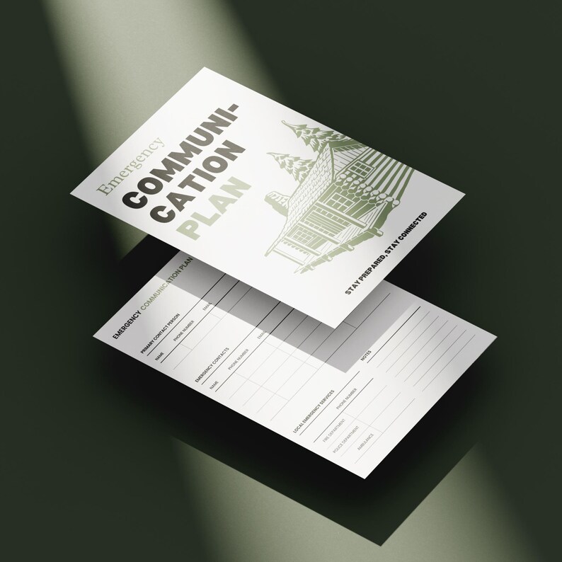 Printable Emergency Communication Plan | Survival Prepping Printables ...