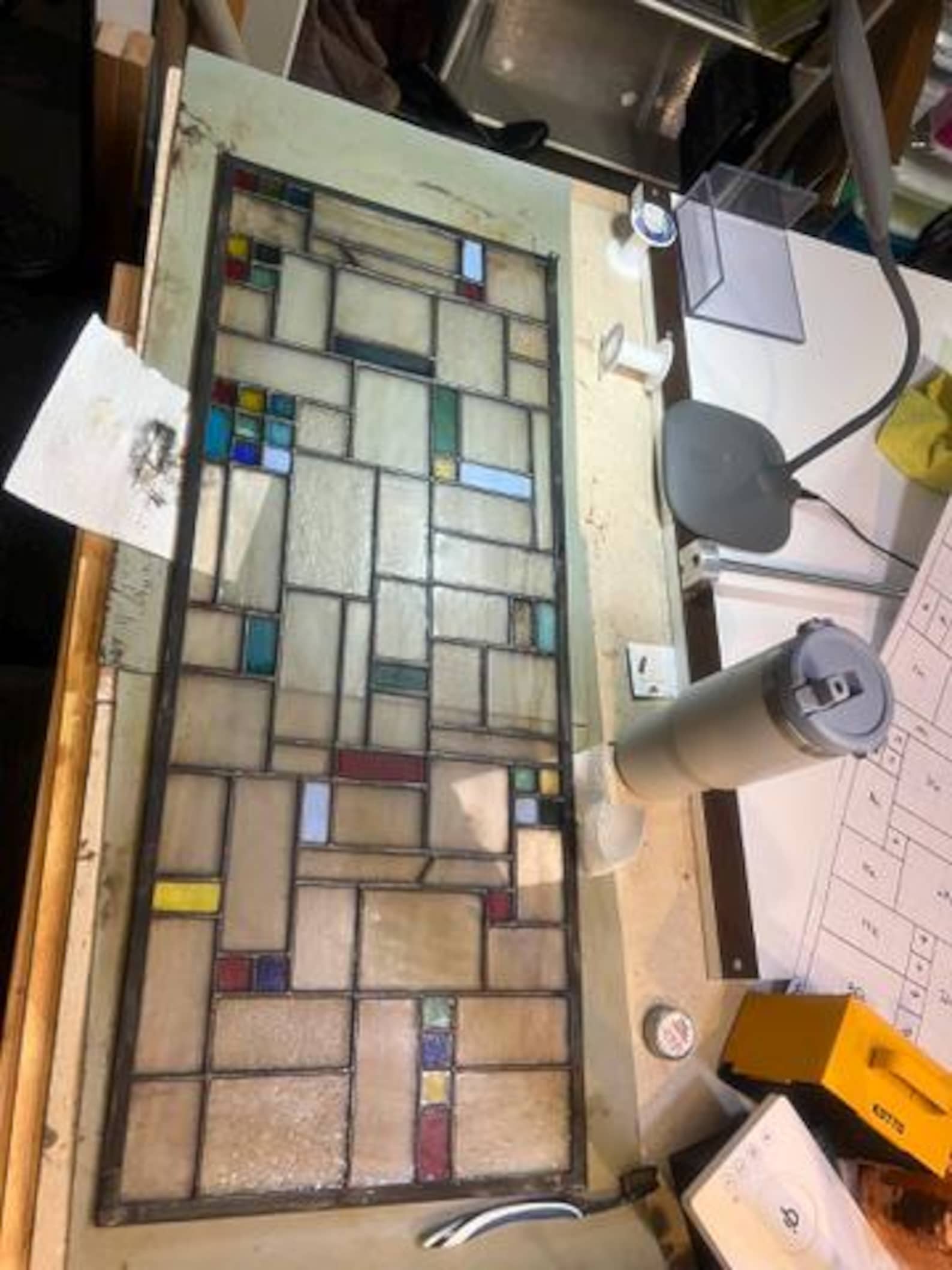 Mission Style Stained Glass Pattern - Digital PDF Download - Approx 13 ...