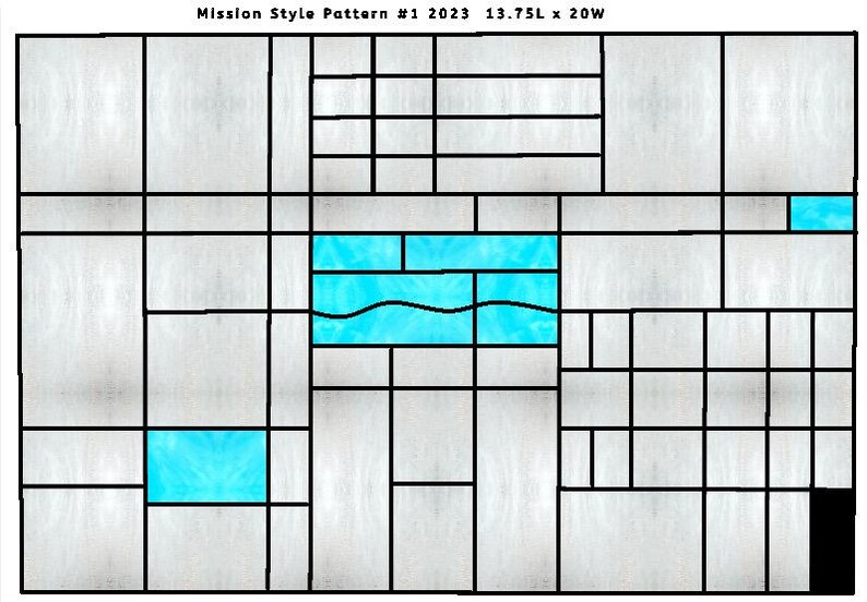 Mission Style Stained Glass Pattern 1 2023 - Etsy