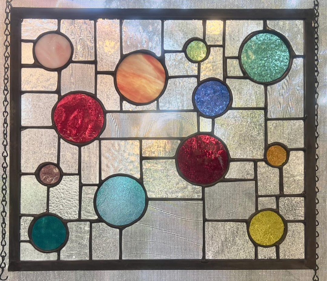 Circles Stained Glass Pattern - Etsy