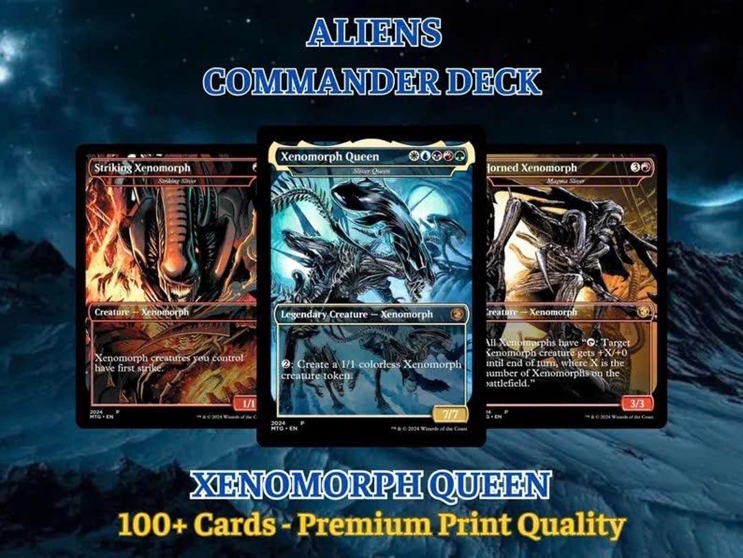 Alien Commander Deck Alien Proxy Deck Xenomorph Sliver M.t.g Commander ...
