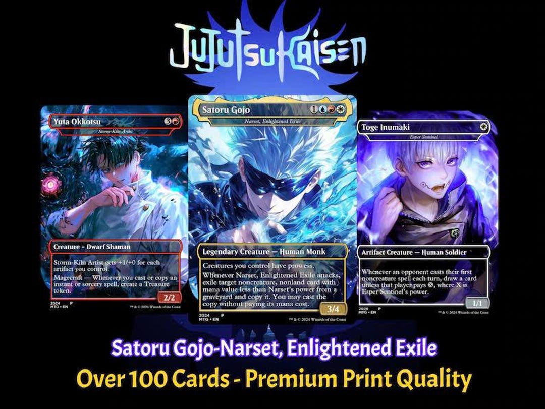 Jujutsu Kaisen M.t.g Jujutsu Kaisen Commander Deck Proxy Deck Custom M ...