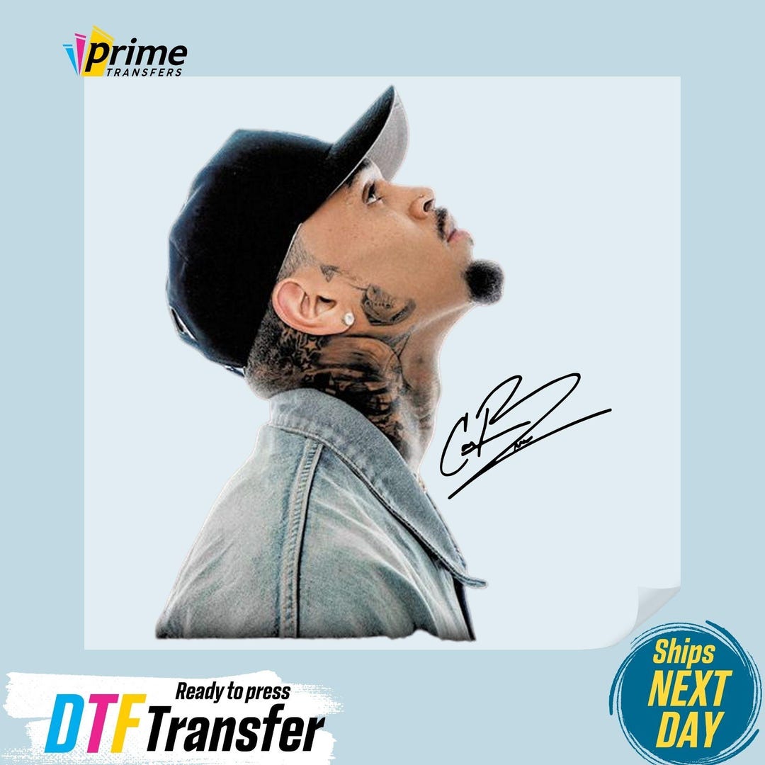 Chris Brown DTF Transfer: Breezy Bowl Tour, CB Fan Gift, Ready to Press ...