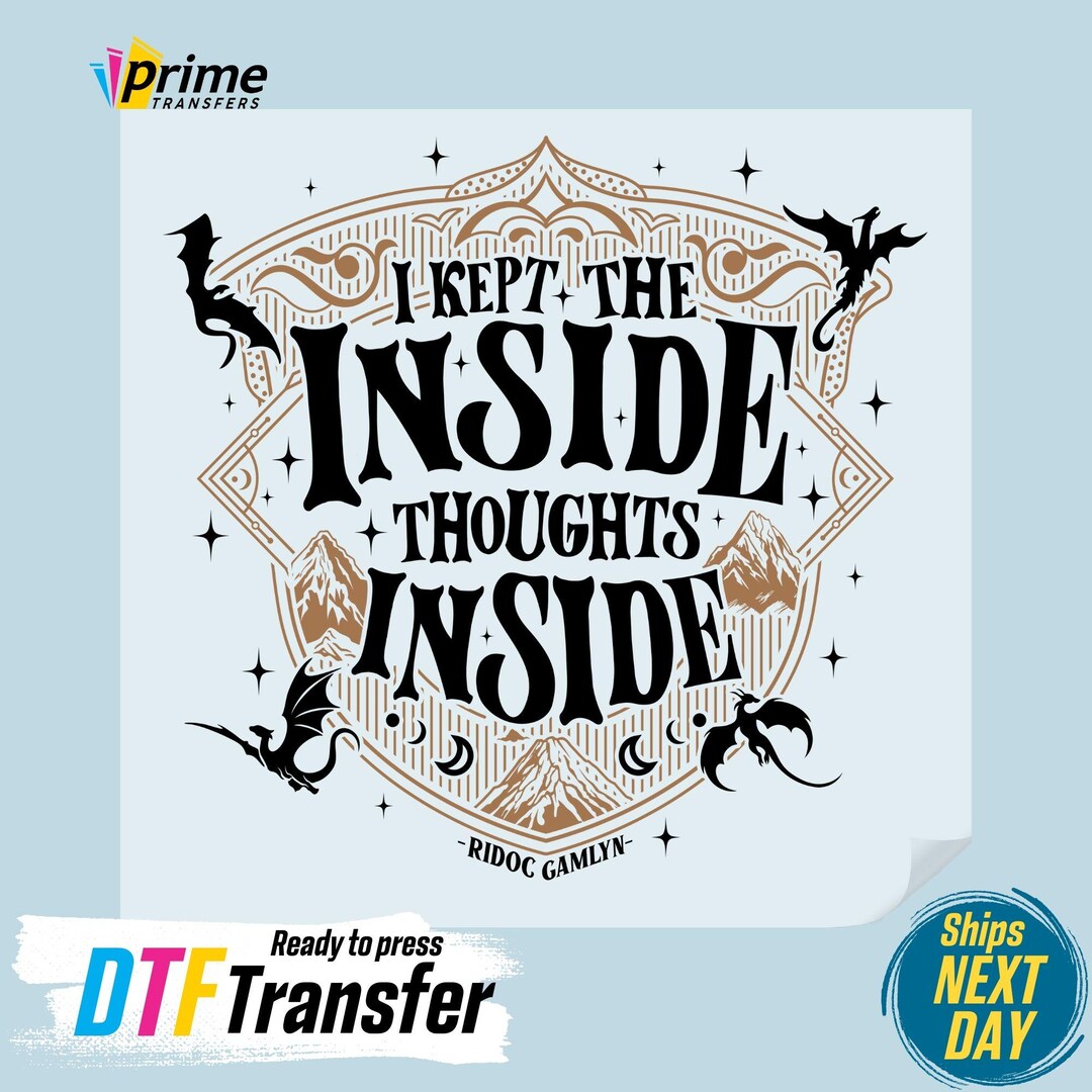 Fourth Wing DTF Transfer: Ridoc Quest Squad, Bookish Gift Ready to ...