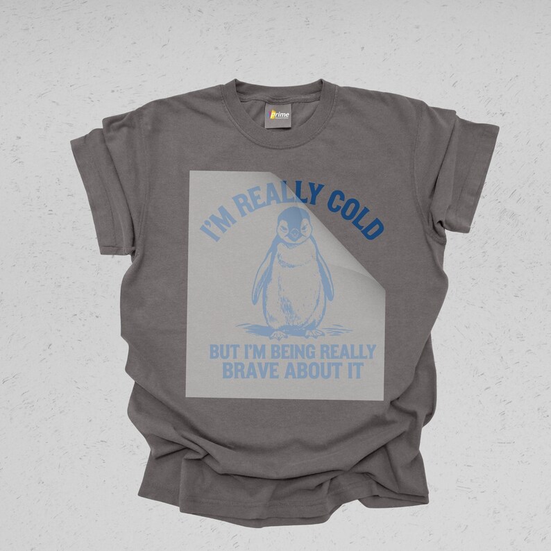 Funny Penguin DTF Transfer, "i'm Really Cold" Ready to Press - Etsy