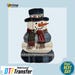 Patchwork Snowman DTF Transfer: Christmas Ready to Press - Etsy