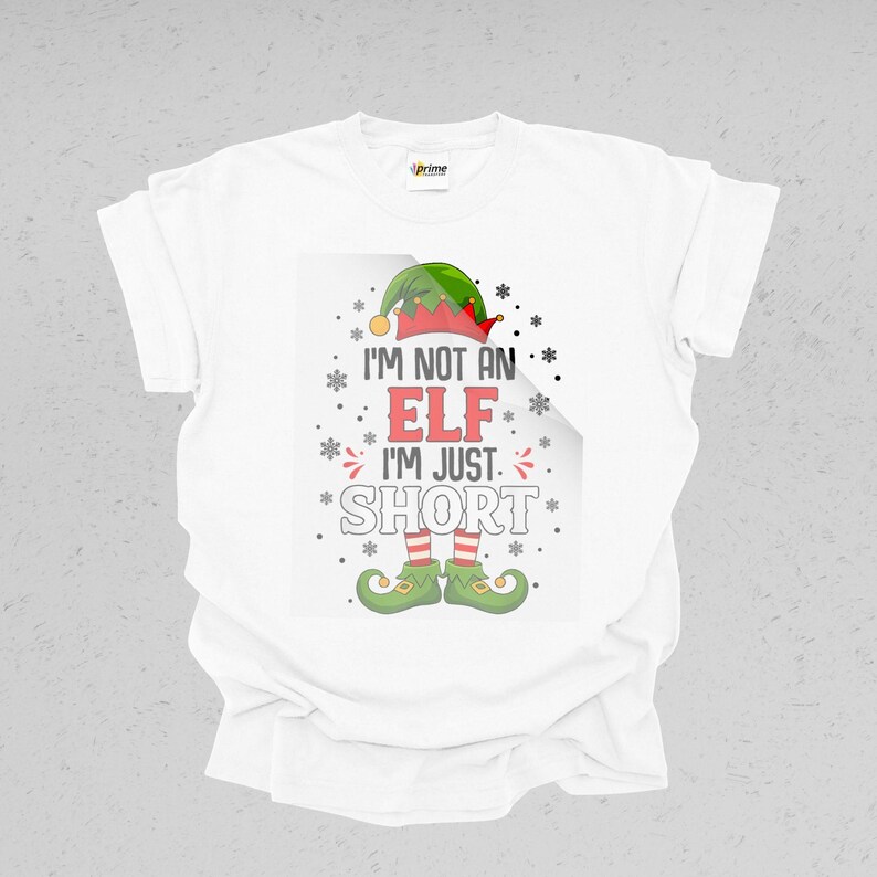 Funny Christmas DTF Transfer, I'm Not an Elf, Ready to Press - Etsy