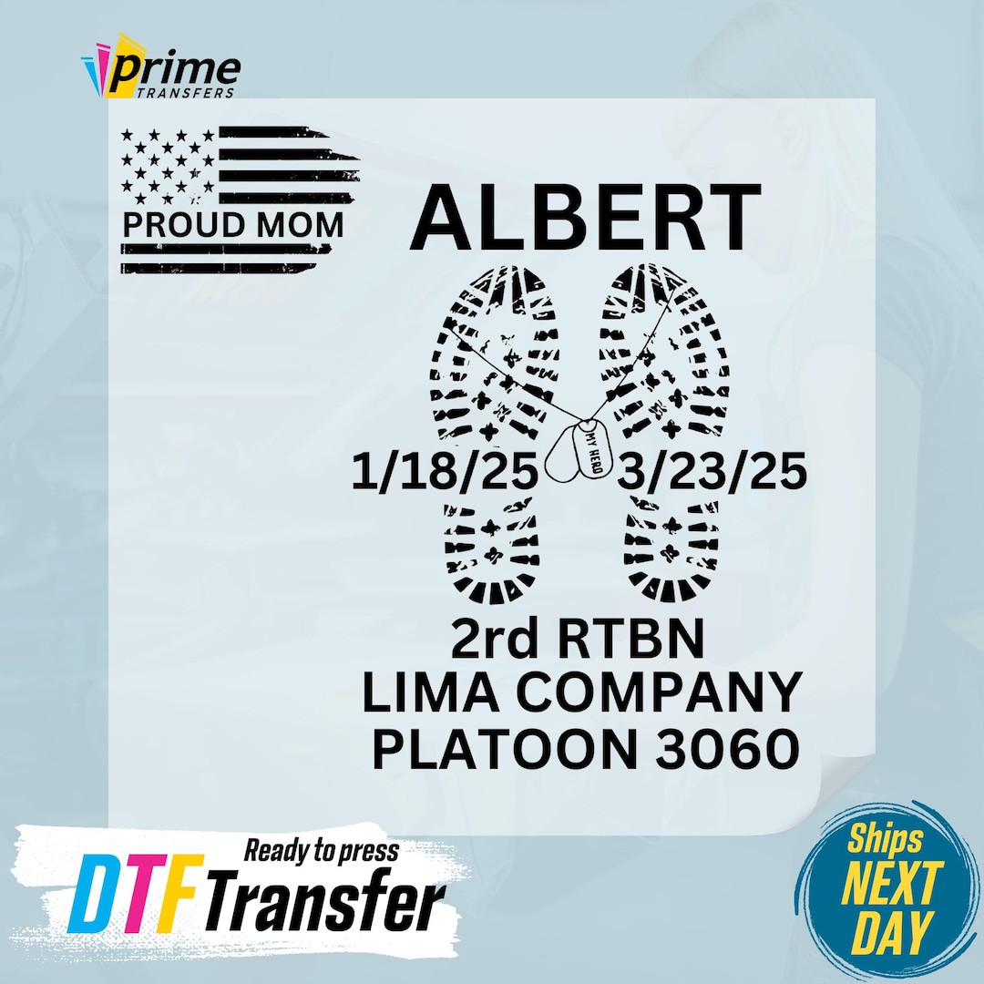 Personalized Proud Army Family DTF Prints, Customized for Your Army ...