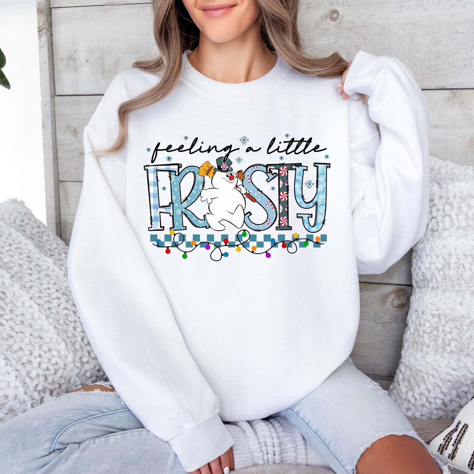Feeling a Little Frosty DTF Transfer, Funny Snowman Christmas Ready to ...