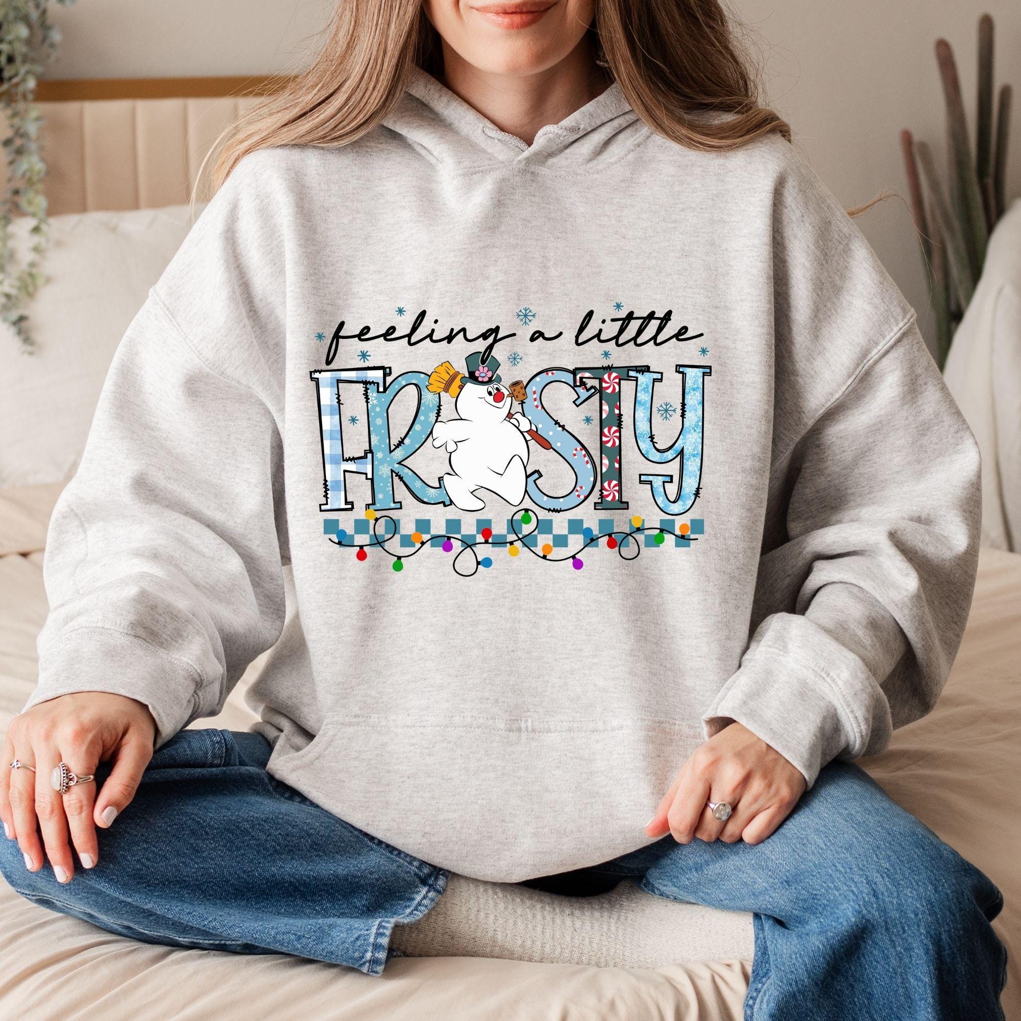 Feeling a Little Frosty Snowman DTF Transfer, Christmas Print - Etsy