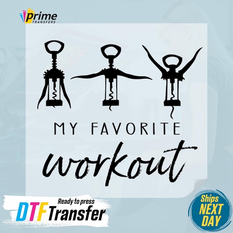 Funny Wine Workout DTF Transfer: Wine Lover Shirt Print - Etsy