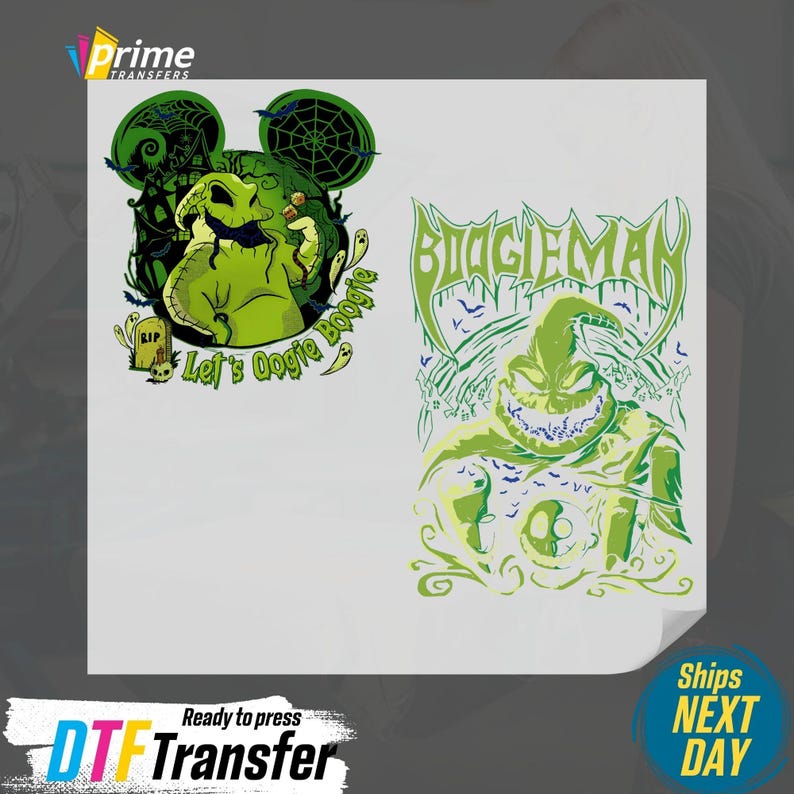 Mickey Oogie Boogie DTF Transfer, Halloween Oogie Boogie Ready to Press ...