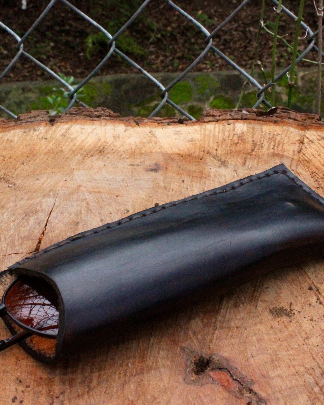 Leather Sunglasses Pouch, Open Slit Style - Etsy