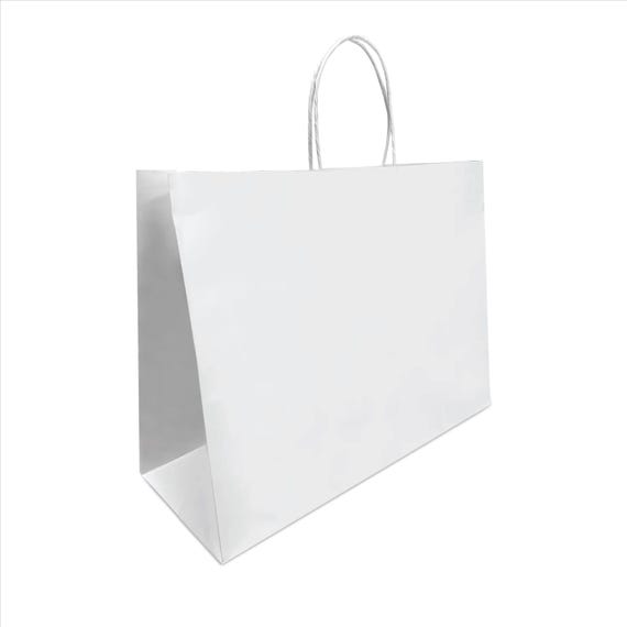 Gift Bags 100 PCS Kraft Paper Bags With Handles - 8.3x5.9x3.15 Inch ...