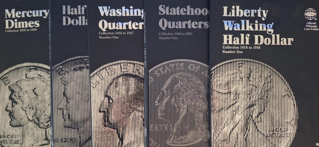 Vintage Whitman Folder Lot, 5 Folders. See Disc for Types. All W/out ...