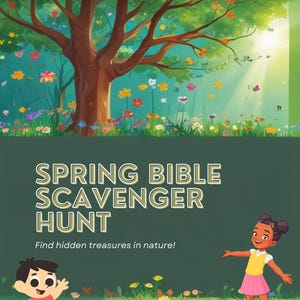 Spring Bible Scavenger Hunt: Christian Nature Activity (printable) - Etsy