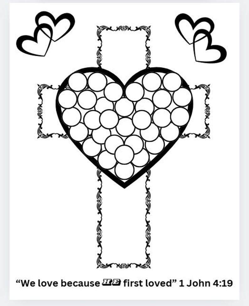 Valentine’s Day Bible Craft Printable for Kids and Toddlers - Heart and ...